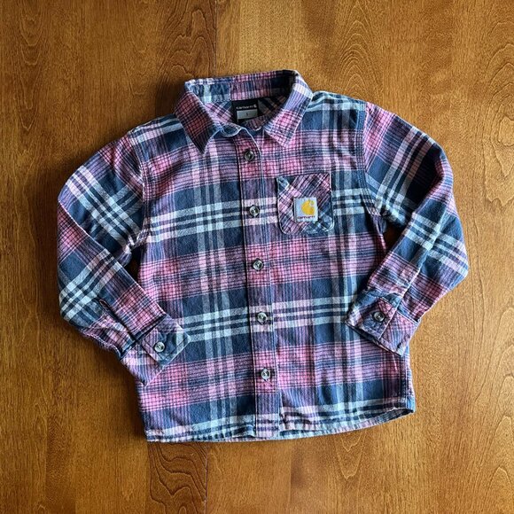Carhartt | Shirts & Tops | Carhartt Pink Flannel Shirt 5 | Poshmark
